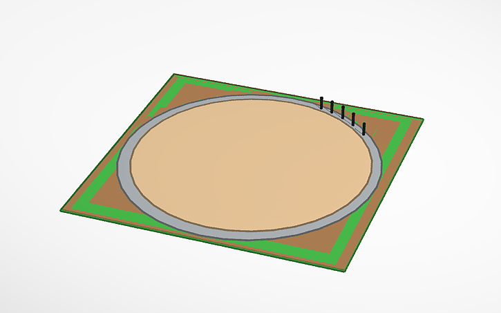 3D design Torre de pizza - Tinkercad