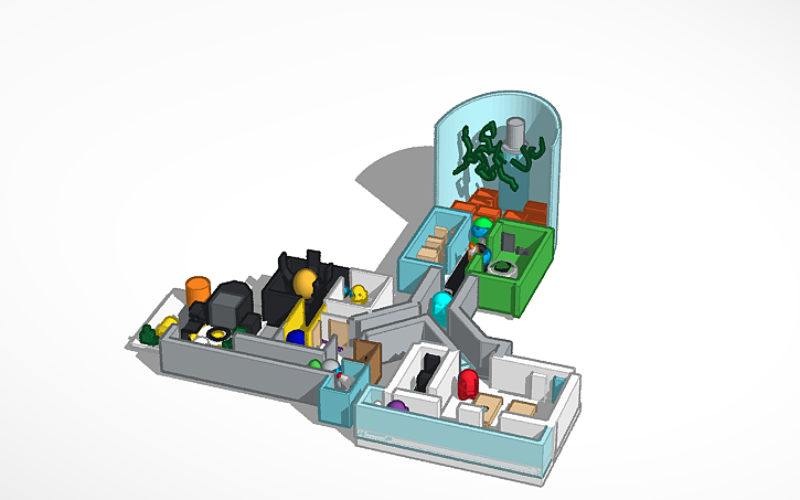 3D design among us MIRA HQ map - Tinkercad