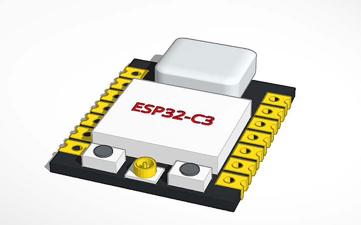3D design ESP32-C3 XIAO | Tinkercad