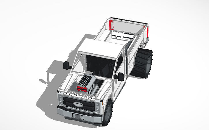 3D design Modified chevy Pulling Truck - Tinkercad
