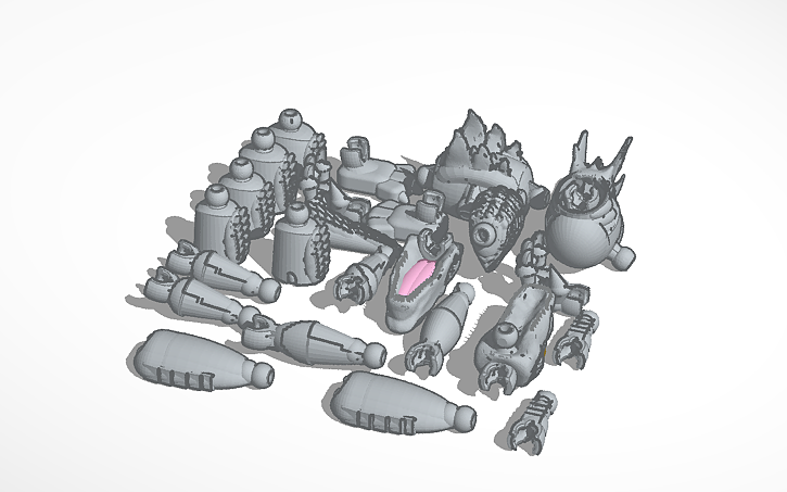 3d Design Neca Zilla 2004 Tinkercad