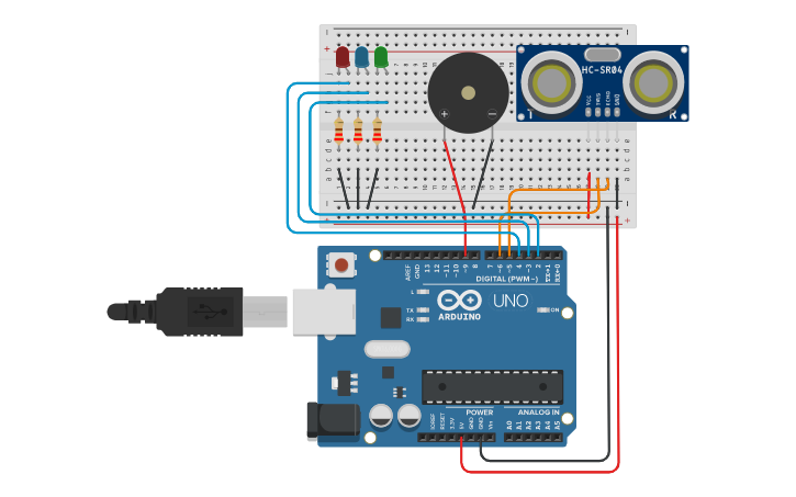 Circuit design Examen - Tinkercad