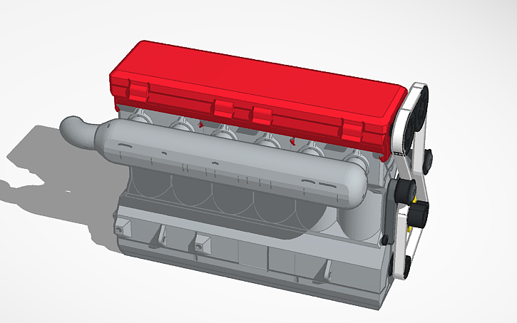 3D design NISSAN RB26 - Tinkercad