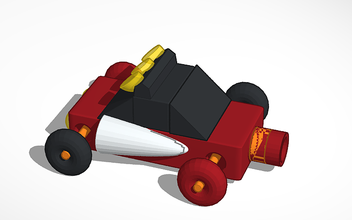 3D design go cart - Tinkercad