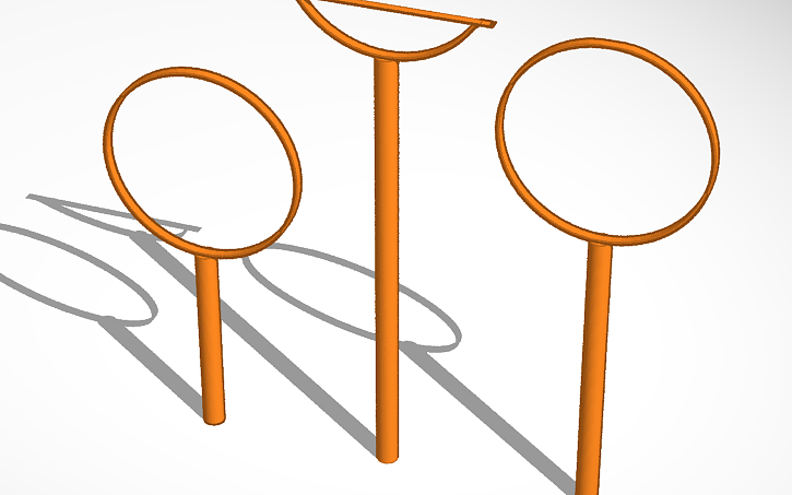 3D design quidditch goal - Tinkercad