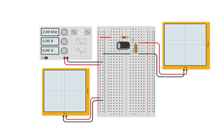 Circuit design RLC Parallel Circuit - Tinkercad