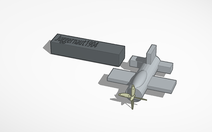 3D design Plane (Sim Lab) - Tinkercad