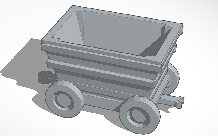 3D design minecart - Tinkercad