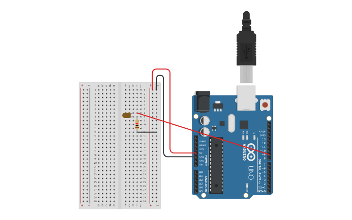 Circuit Design Led Brightness With Arguments Tinkercad