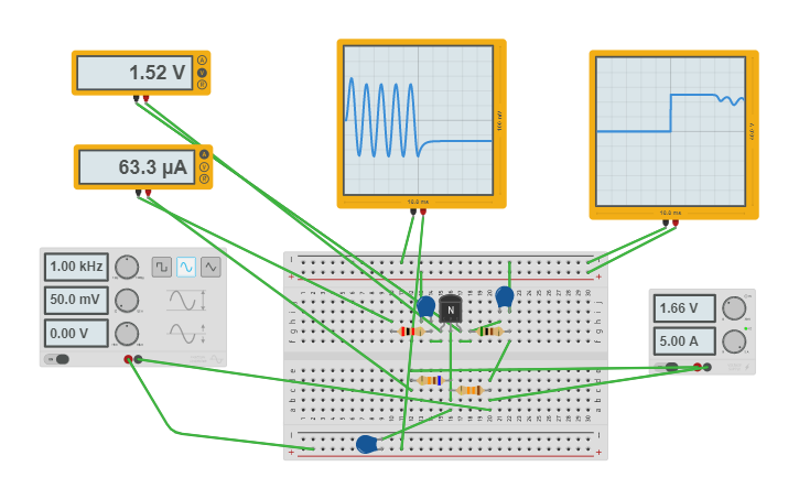 Circuit design amplifier | Tinkercad