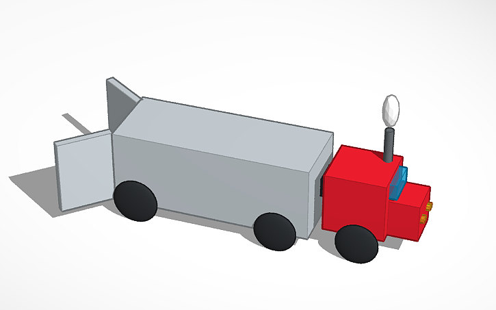3D design Semi truck - Tinkercad