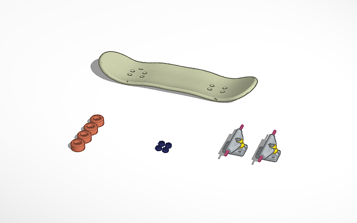 3D design tech deck - Tinkercad