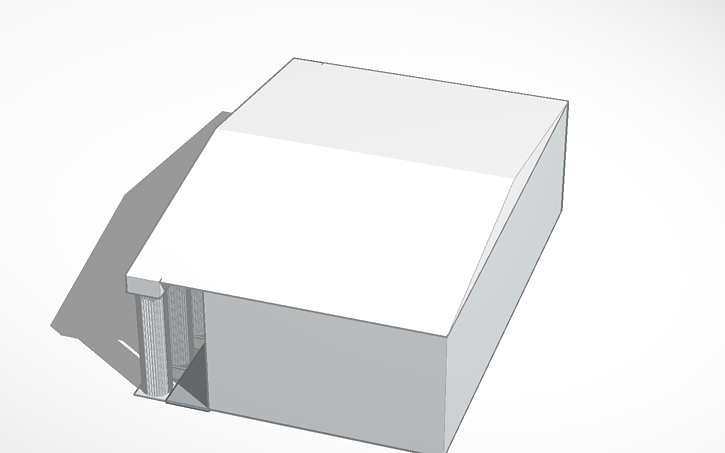 3D design House with columns | Tinkercad