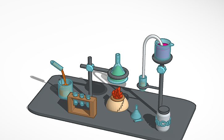 3D design Chemistry Lab - Tinkercad
