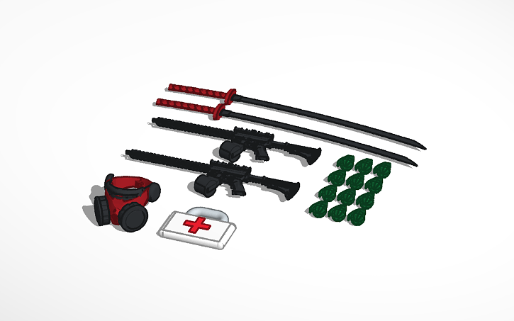 3D design weapons - Tinkercad