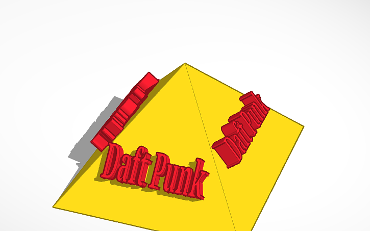 3D design Daft Punk pyramid - Tinkercad