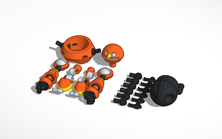 3D design Egg-Pawn (Articulated) v2.0.7 | Tinkercad