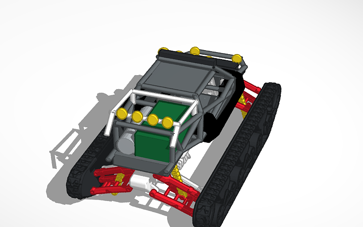 3D design tank buggy - Tinkercad