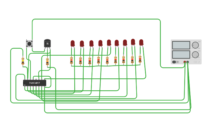 Circuit Design Led Chaser Using Arduino Tinkercad Eroppa
