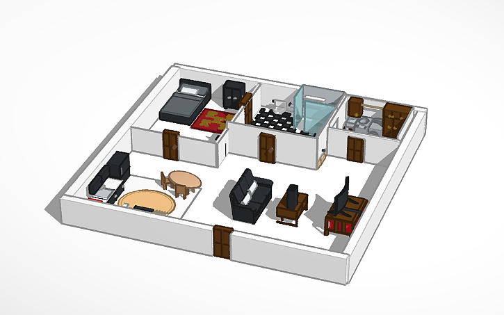 3D design House plan - Tinkercad