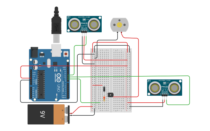 Circuit Design Water Level Sensor And Dispenser Using Ultrasonic