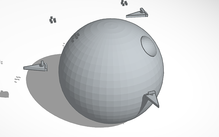 3D design death star - Tinkercad