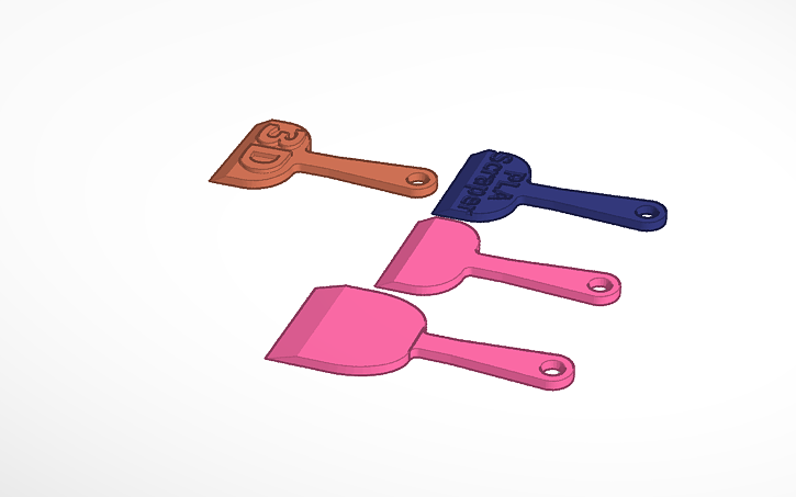 3D design Remixed Scrapers - Tinkercad