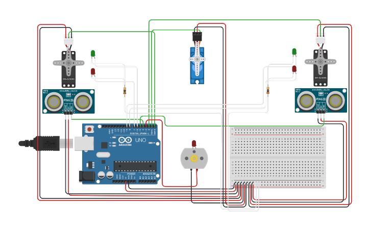 Circuit design Sim 3 project oppak-gedeelte | Tinkercad