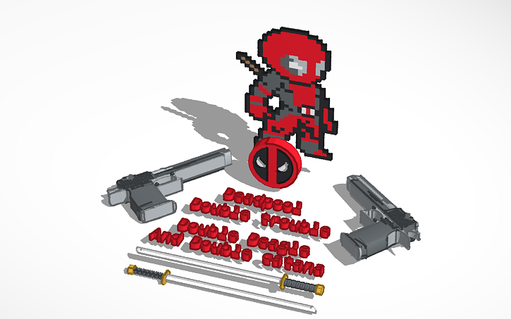 3d Design Deadpool Tinkercad