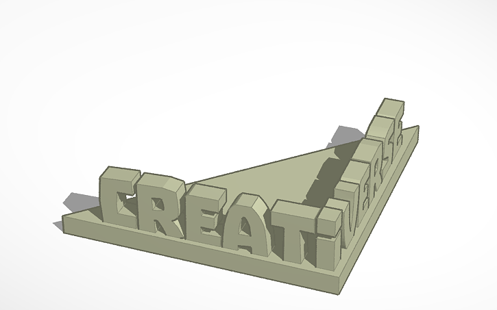 3D design Creativerse logo 3d model | Tinkercad