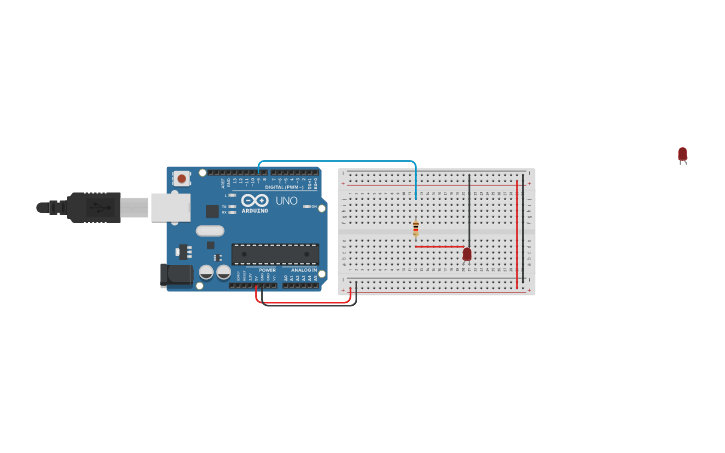 Circuit design LED Fade (30ms Delay) | Tinkercad