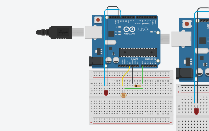 Circuit design ldr resistor | Tinkercad