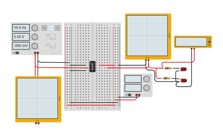 Circuit design Comparator - Tinkercad