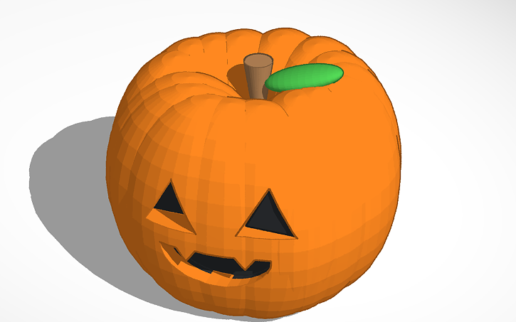 3D design pumpkin - Tinkercad