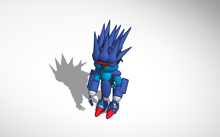 3D design mecha sonic | Tinkercad