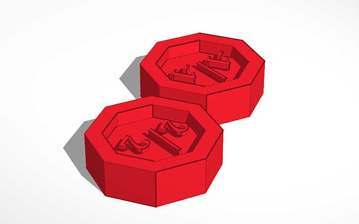 3D design MTG Flip Tokens Incremental | Tinkercad