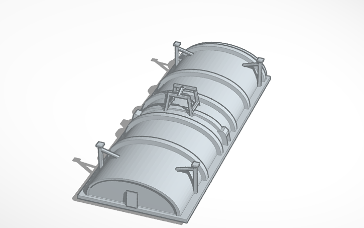 3D design HO scale Gondola cover - Fits AThearn 52" Mill gondola ...