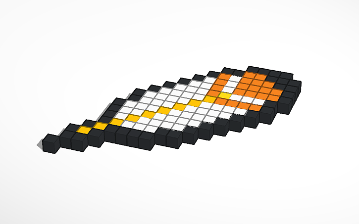 3D design Mario feather - Tinkercad