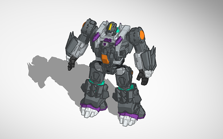 3D design Megatron/Trypticon final form Body - Tinkercad