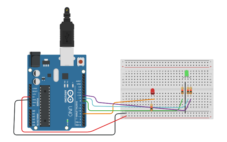 Circuit design Activity2_LEDRGB_MAGNO - Tinkercad