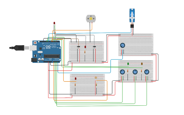Circuit design SAFETY SYSTEM | Tinkercad