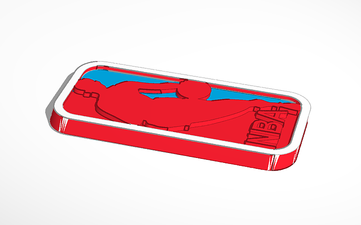 3D design NBA LOGO - Tinkercad