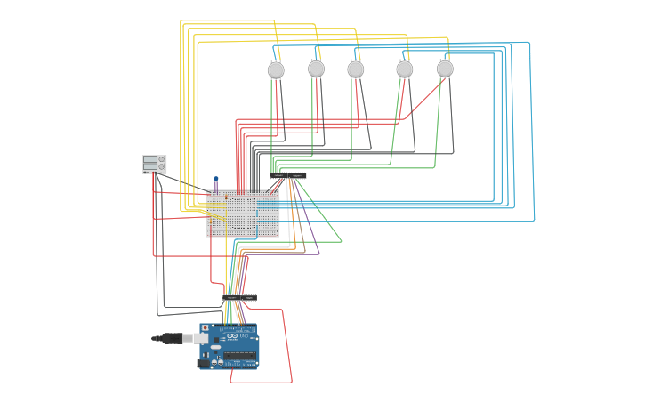 Circuit design pressure sensors - Tinkercad