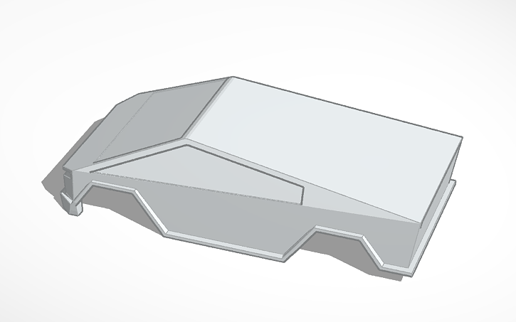 3D design Tesla Cybertruck - Tinkercad