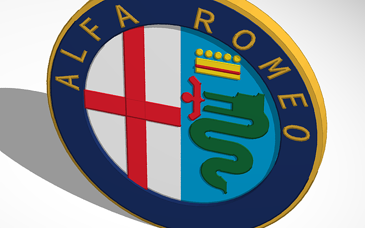 3D design Alfa Romeo Symbol | Tinkercad