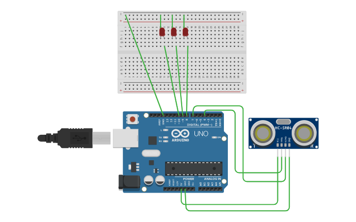 Circuit Design Distance Measure Tinkercad