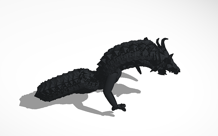 3D design dragon - Tinkercad