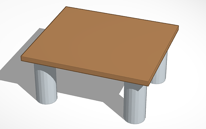 3D design table - Tinkercad