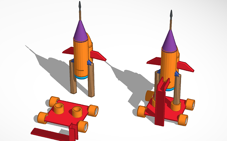 3D design Tjen Rip 1hv5 Raket Ontwerp | Tinkercad