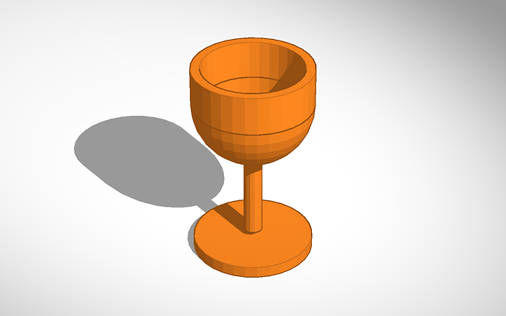 3D design Wine Glass - Tinkercad
